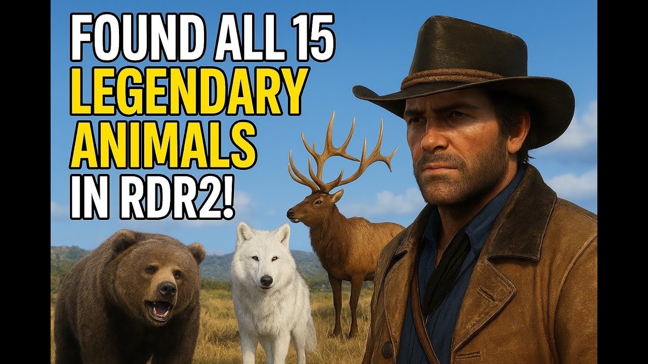 RDR2 — All 15 Legendary Animal Locations Guide! - YouTube