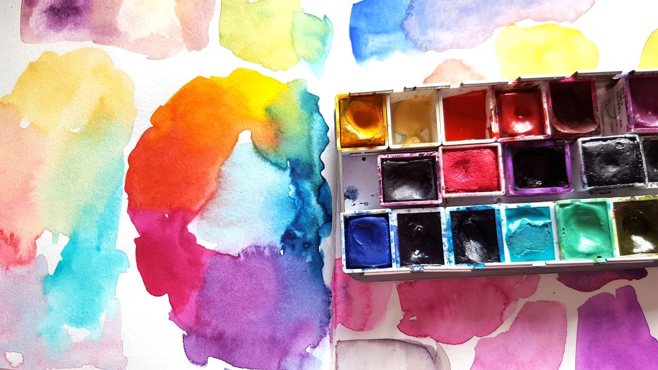 Journal With Me- Watercolor Play- Color Wheel - YouTube