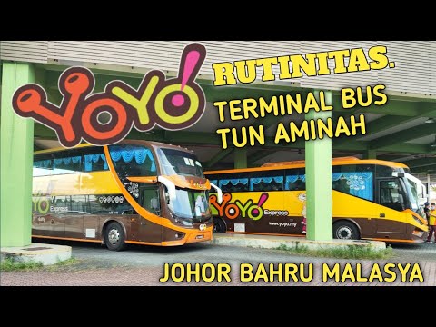CENTRAL TERMINAL BUS TUN AMINAH JOHOR BAHRU MALASYA ANGKATAN PAGI ...