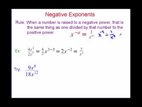 Multiplying and Dividing Exponents - YouTube