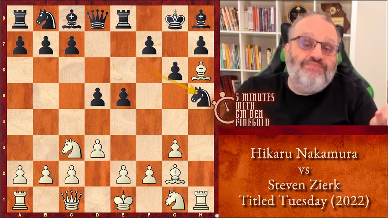5 Minutes with GM Ben Finegold: Nakamura vs Zierk, Titled Tuesday (2022 ...
