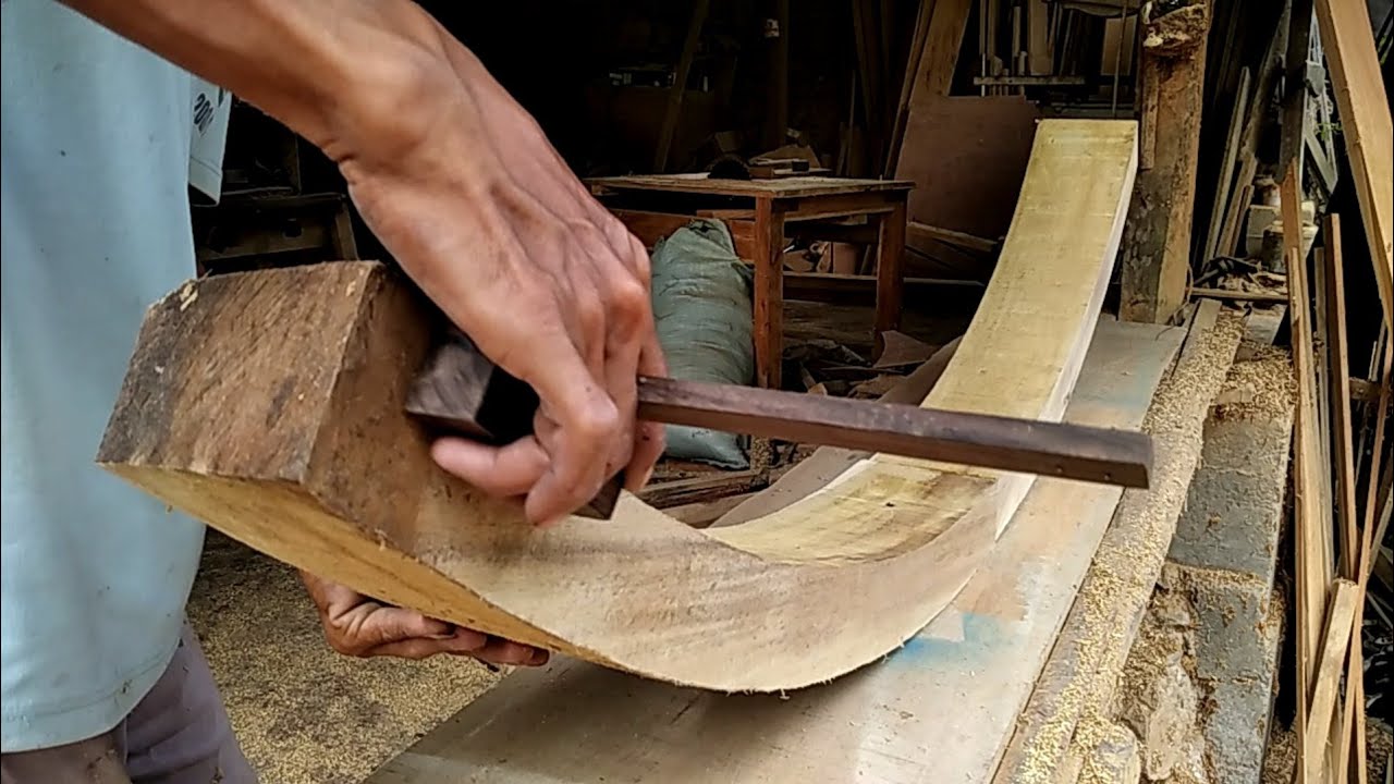 Teknik tukang kayu dari awal sampai jadi membuat kusen kayu lengkung ...