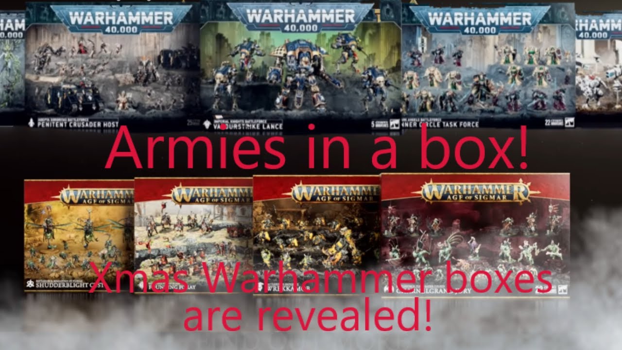 Xmas Warhammer boxes are revealed!/ Armies in a box/ Warhammer 40k and ...