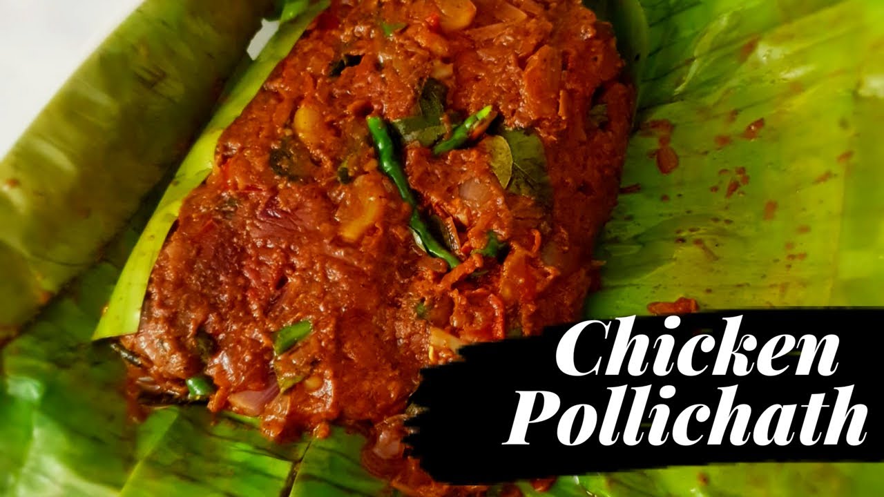 Chicken Pollichathu// Chicken Pollichathu Cooked In Banana Leaf - YouTube