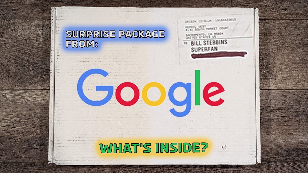 I got a surprise package from Google! Unboxing - YouTube