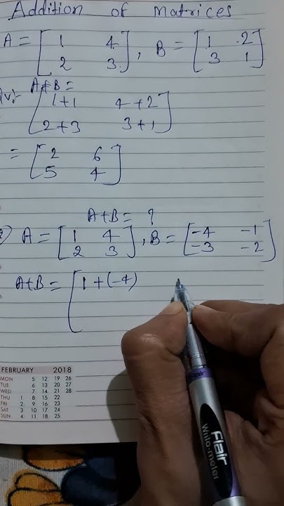 addition of matrices #shorts# - YouTube