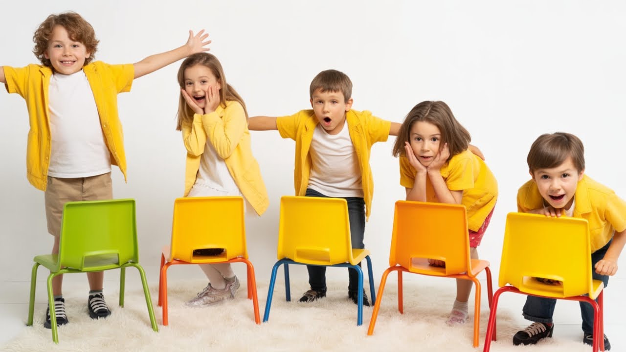 Chair COLOR Activity for Outdoor Fun - YouTube