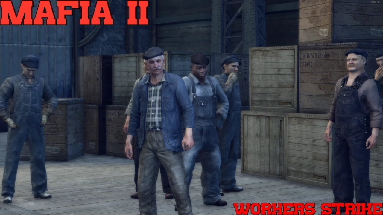 Mafia II - Workers Strike - YouTube