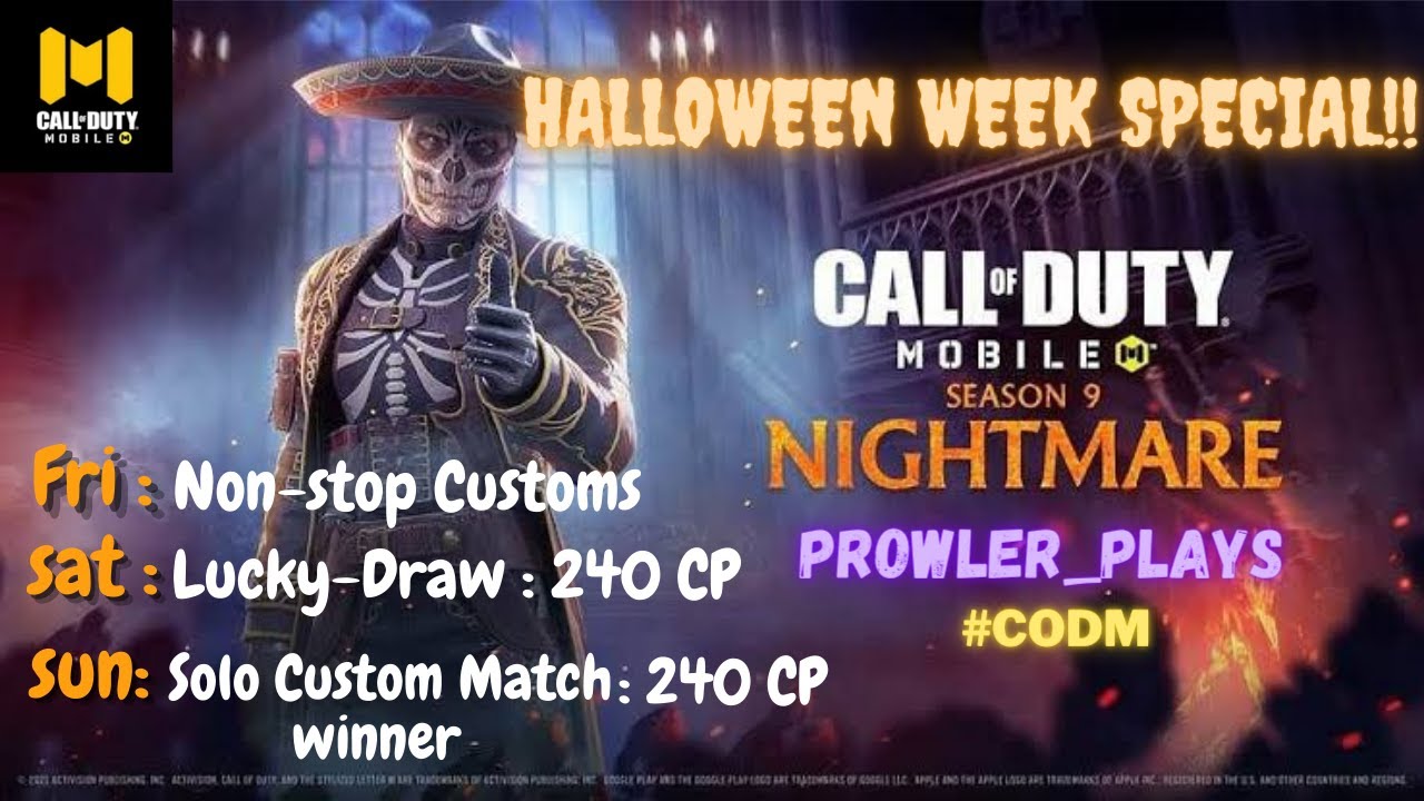 #CODM Halloween Week Special !! Season 9 Battle Pass Giveaways//iPad ...
