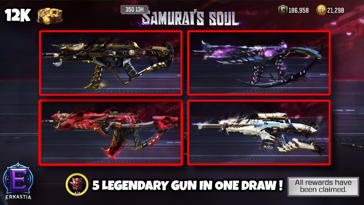 BUYING FULL SAMURAI'S SOUL SERIES LUCKY DRAW IN CODM - YouTube