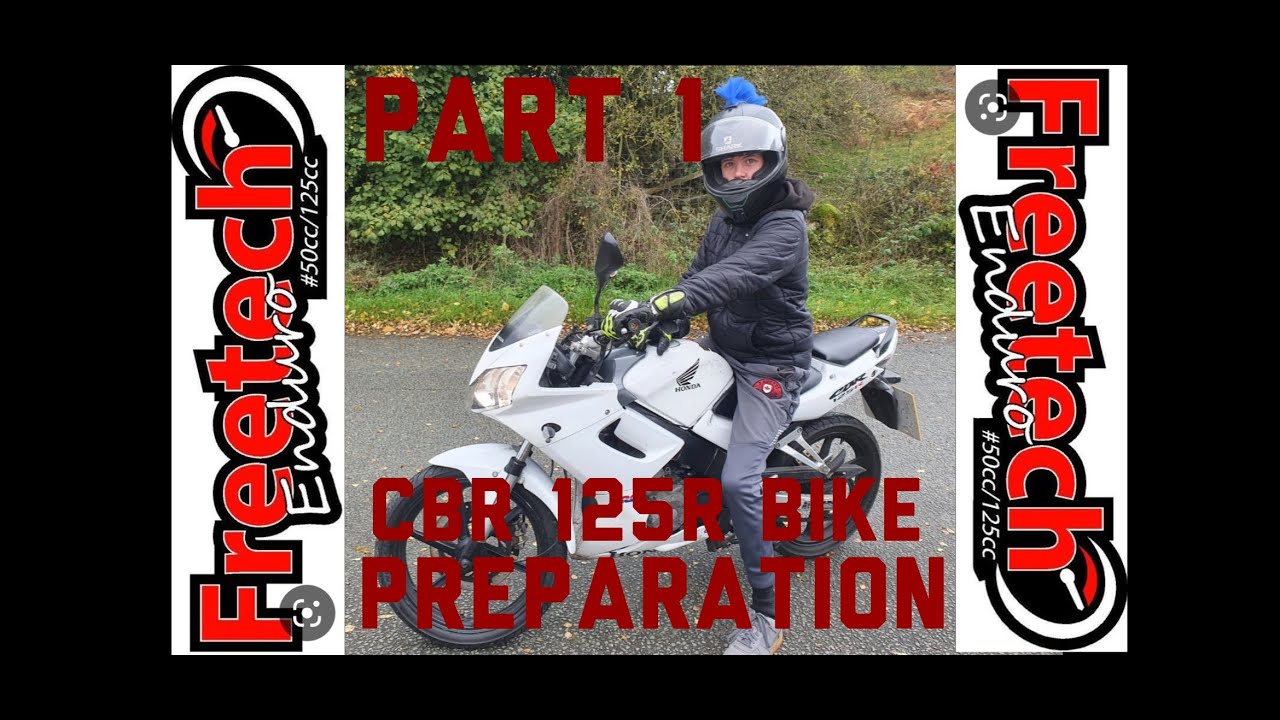 White Lighting CBR 125R freetech bike preparation PART 1 - YouTube