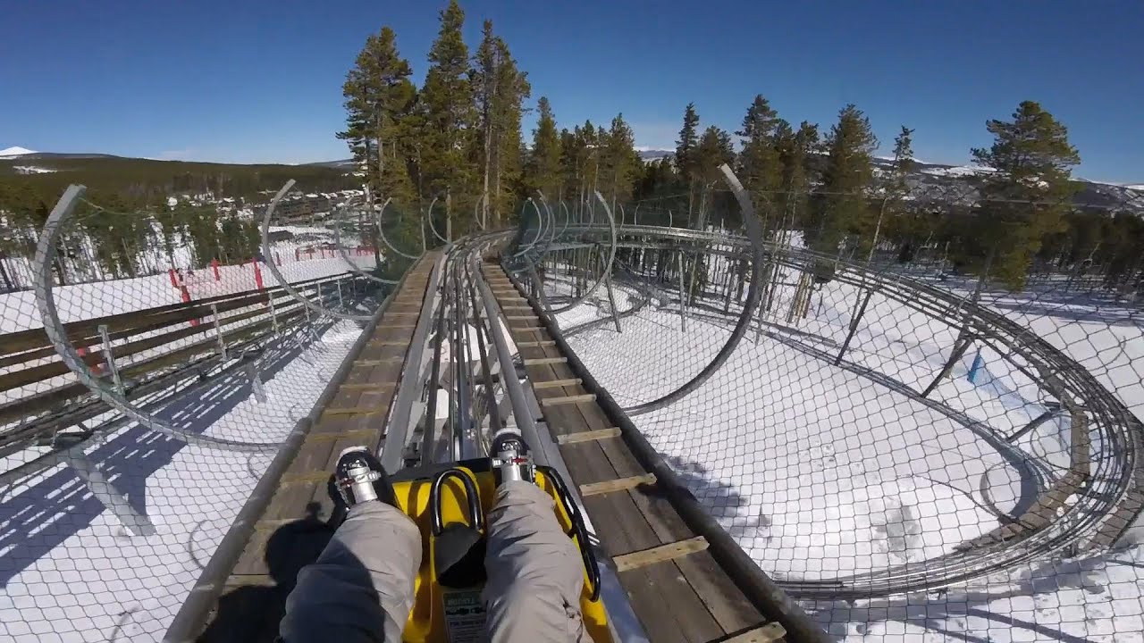 Breckenridge Alpine Coaster - Winter Run - YouTube