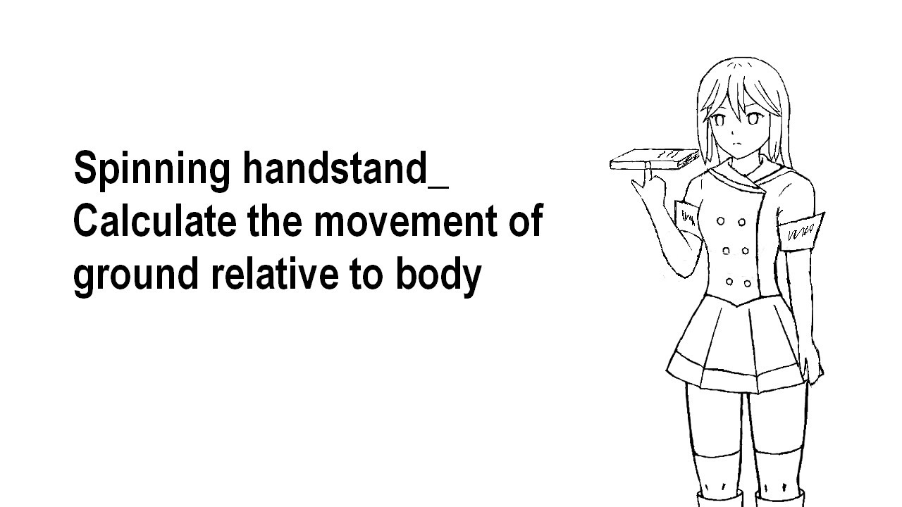 Spinning handstand_Calculate the movement of ground relative to body ...