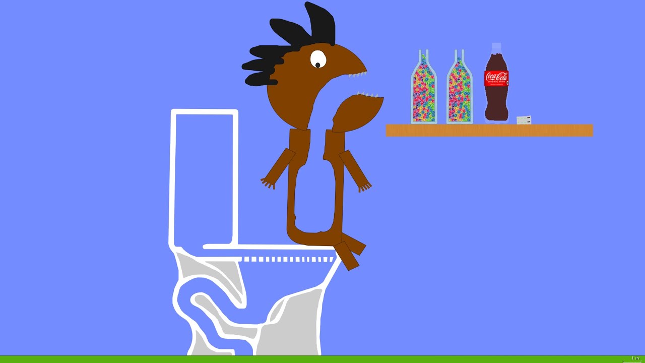 【Algodoo】Mentos cola & Cereal. メントスコーラ&シリアル - YouTube