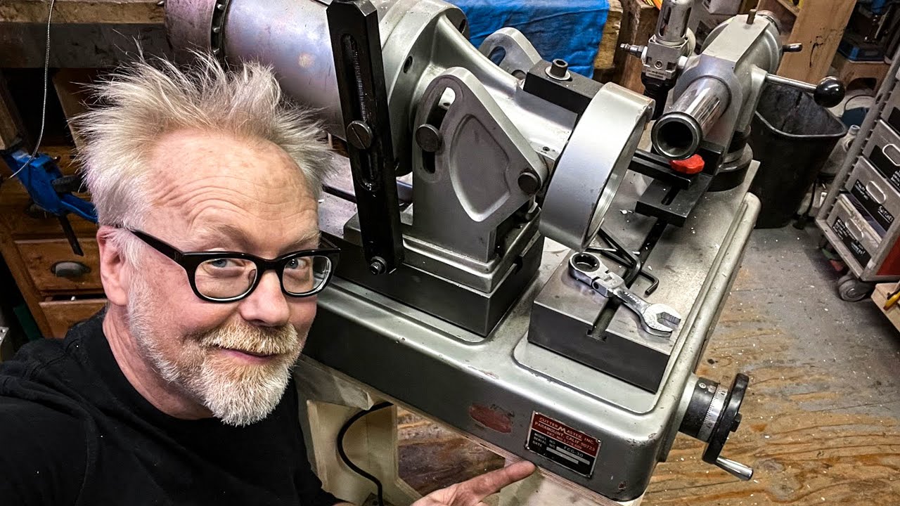 Adam Savage's One Day Builds: Universal Tool Grinder Shop Stand! - YouTube