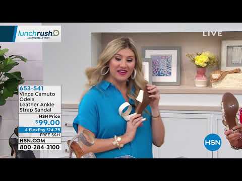 Vince Camuto Odela Leather Ankle Strap Sandal