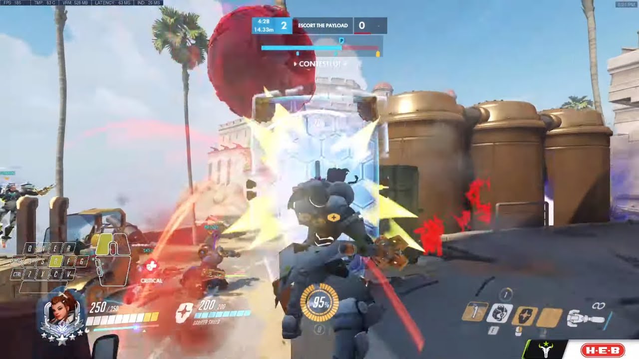 VIOLET TOP 13 BRIGITTE VS YEATLE HAMMOND! [ OVERWATCH SEASON 20 TOP 500 ...