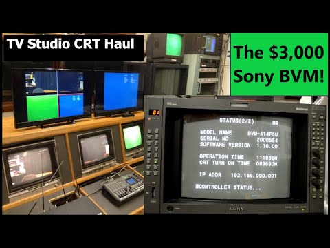 TV Studio Monitor Haul & The Most Expensive 14" CRT - Sony BVM A14F5U w ...