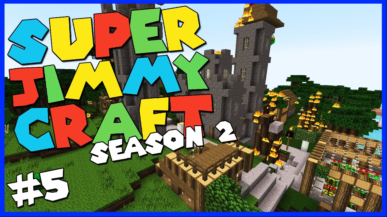 Minecraft - SUPER JIMMY CRAFT [5] - HUGE VILLAGE FIRE!? (Minecraft ...