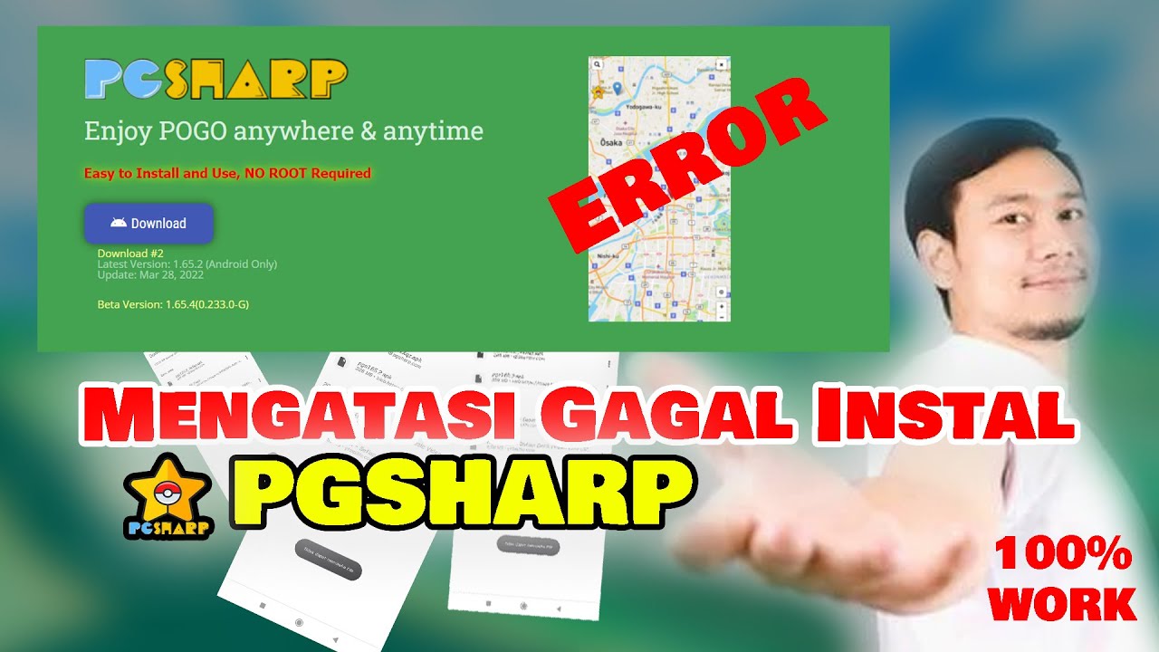 Cara Mengatasi Gagal instal PGSHARP 2022 | 100% Work | Cara Instal ...