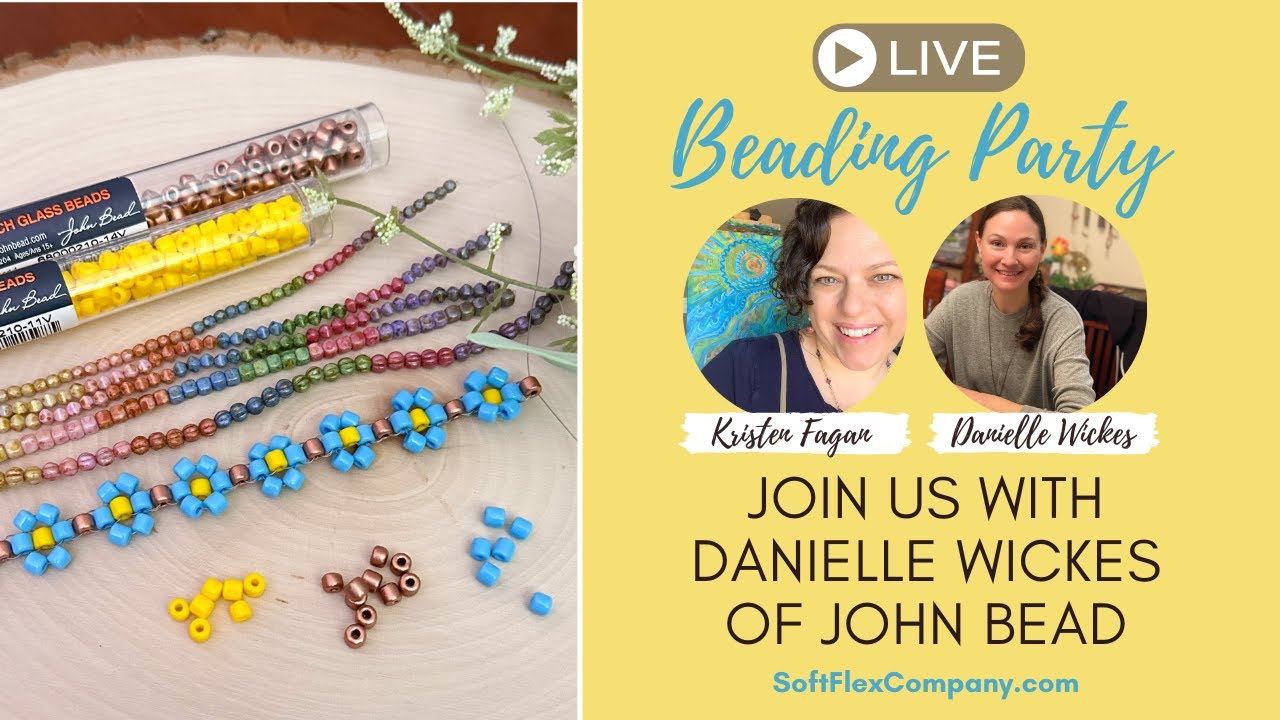 Live Beading Party With Danielle Wickes of John Bead - Daisy Flower ...