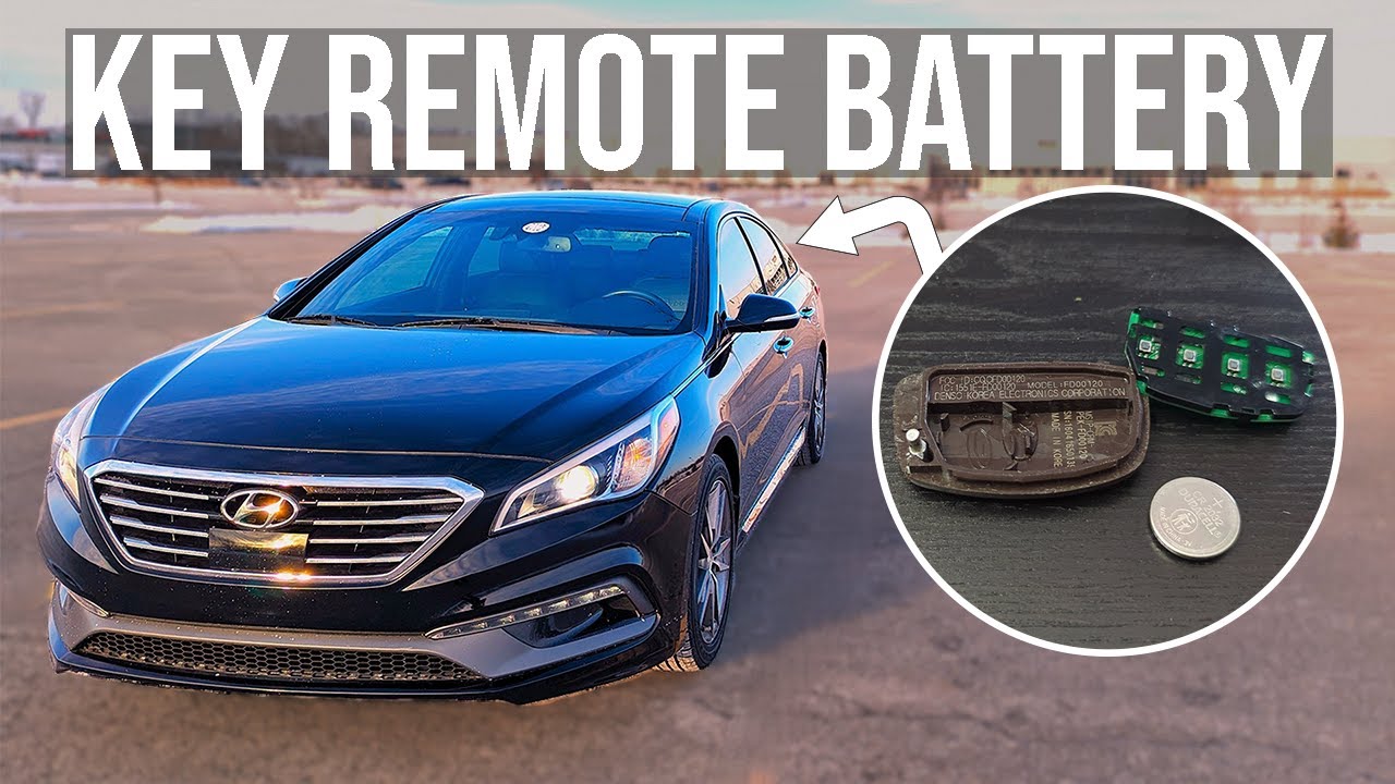 Key Remote/Fob Battery Replacement - Hyundai Sonata (2015-2017) - YouTube