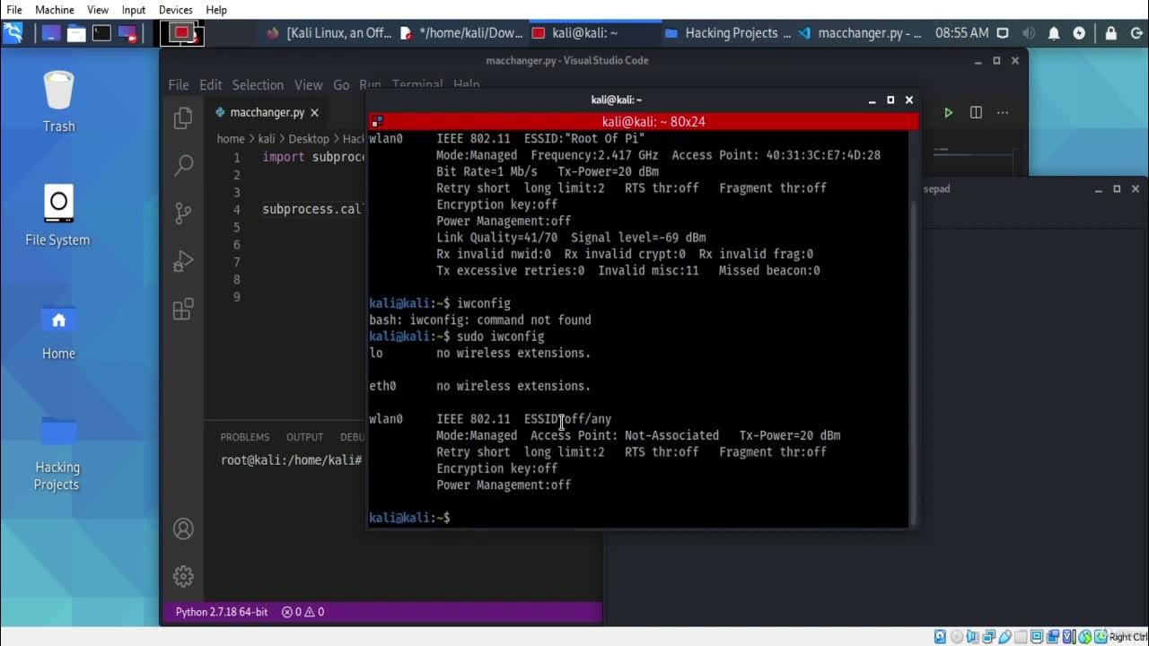 Creating A basic mac changer [Python 3 Create Your Own Mac changer] Part 6 - YouTube