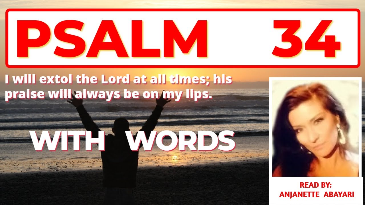 NIV Psalm 34 (I will bless the Lord at all times), Psalms in the Bible ...