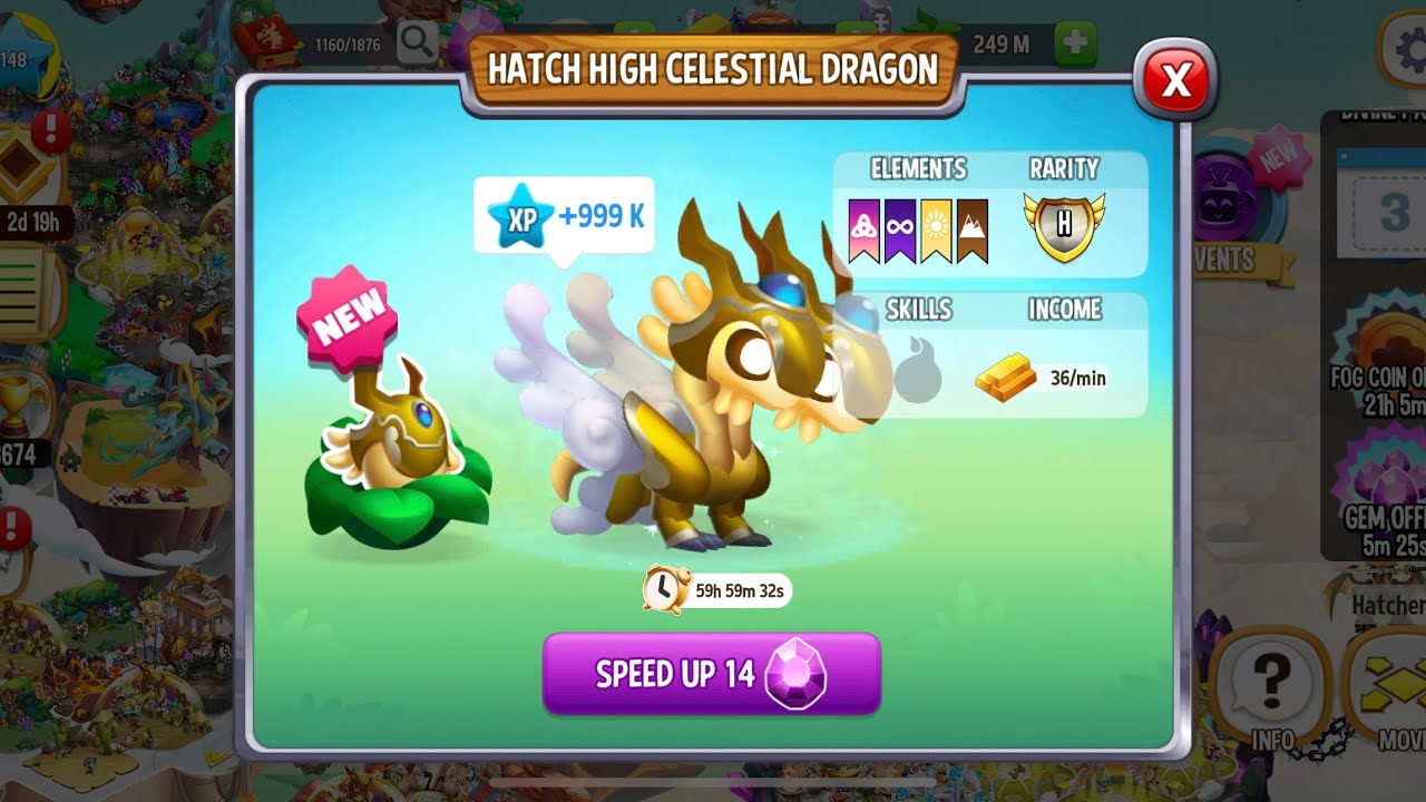 Hatching high celestial dragon in dragon city #dragoncity # ...