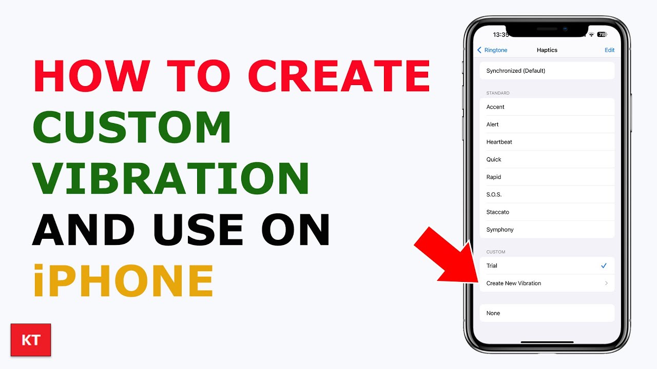 How to create vibration on iPhone and use the vibration - YouTube