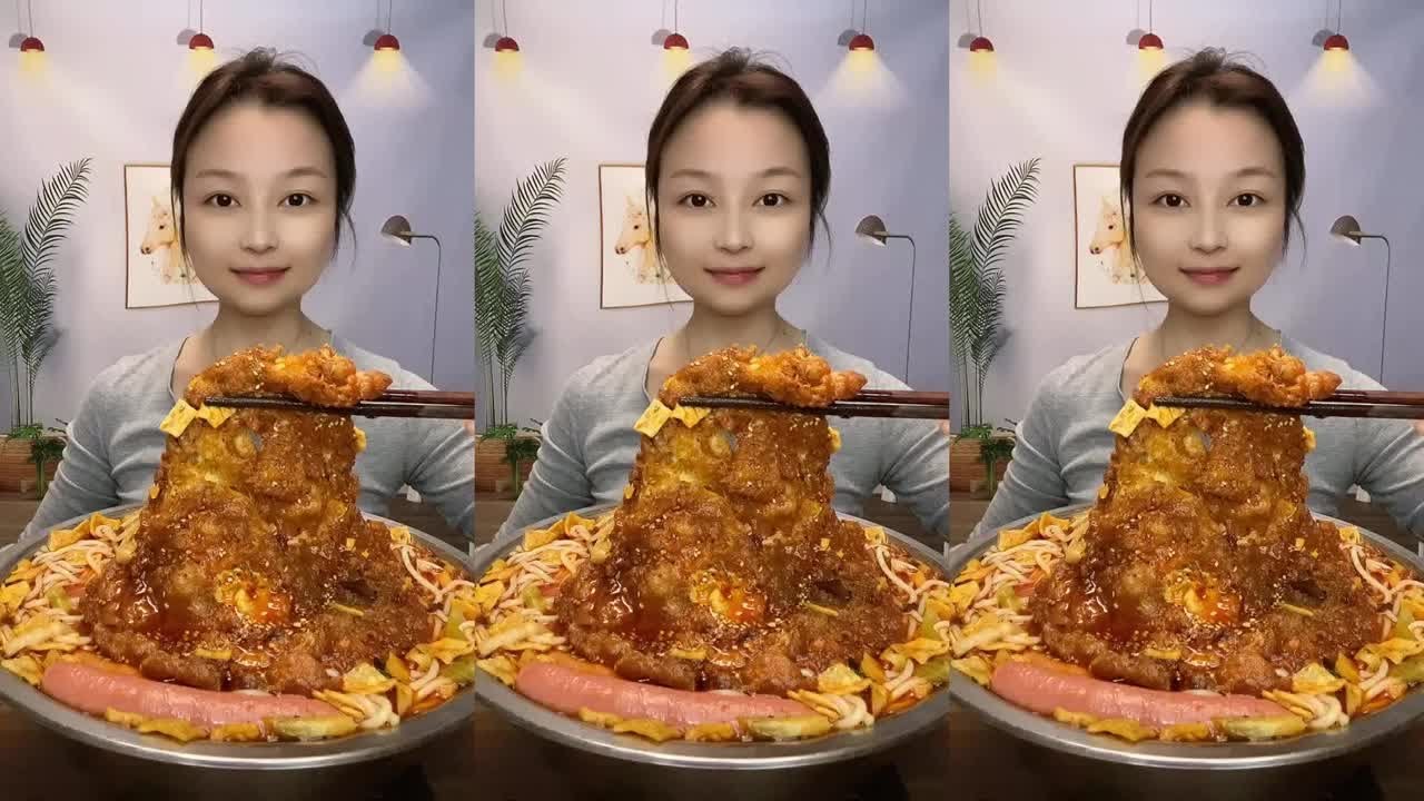 ASMR MUKBANG | SPICY SEAFOOD BOIL CRAB, OCTOPUS, SCALLOP, ENOKI ...