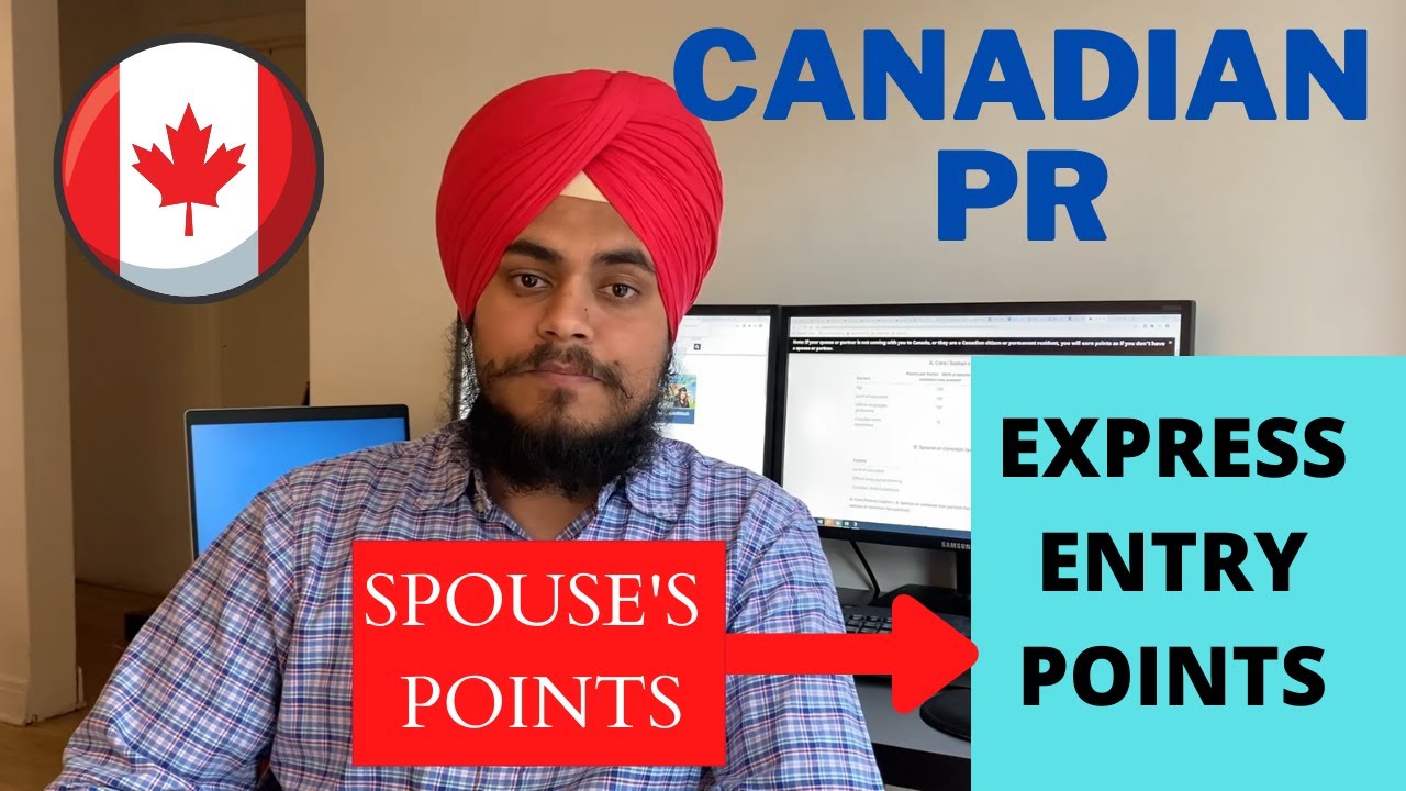 Express Entry - Calculate your points for CRS B Spouse factors - YouTube