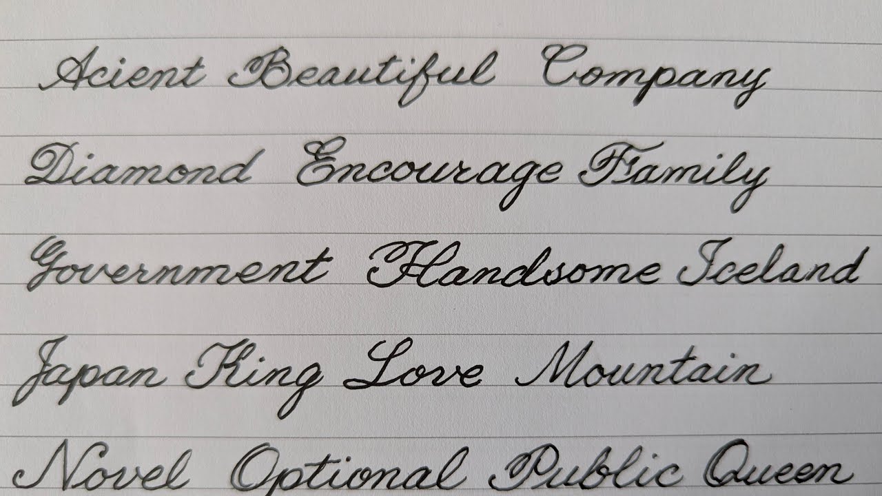 Handwriting practice lesson for beginners / Basic strokes and manual in ...