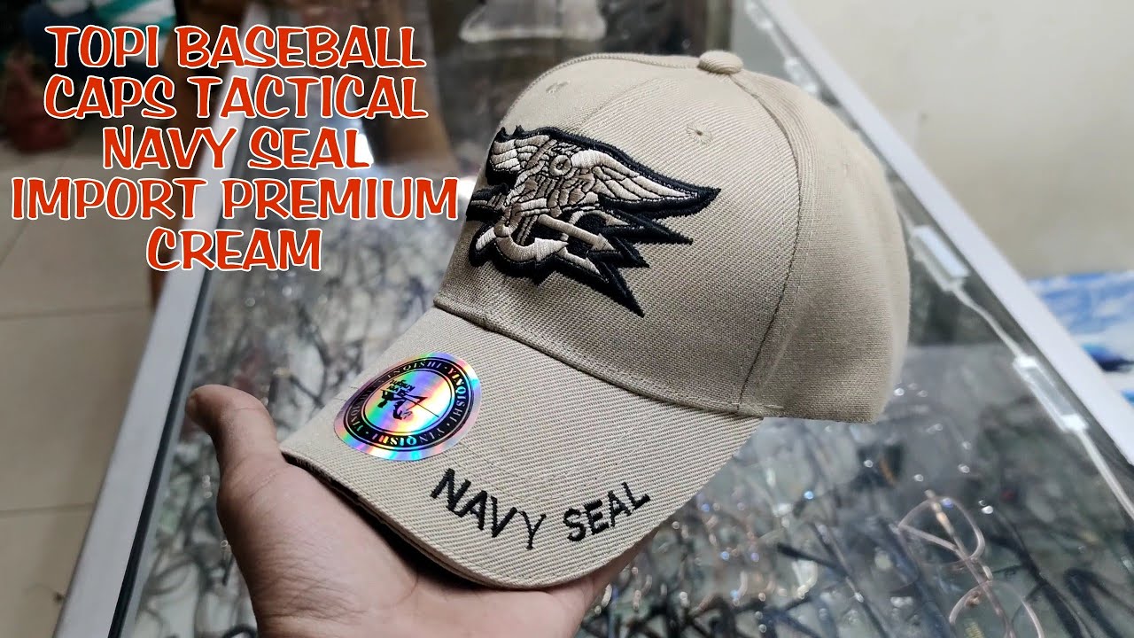 Topi Baseball Caps Tactical NAVY SEAL Import Premium Cream... Mantaaap ...