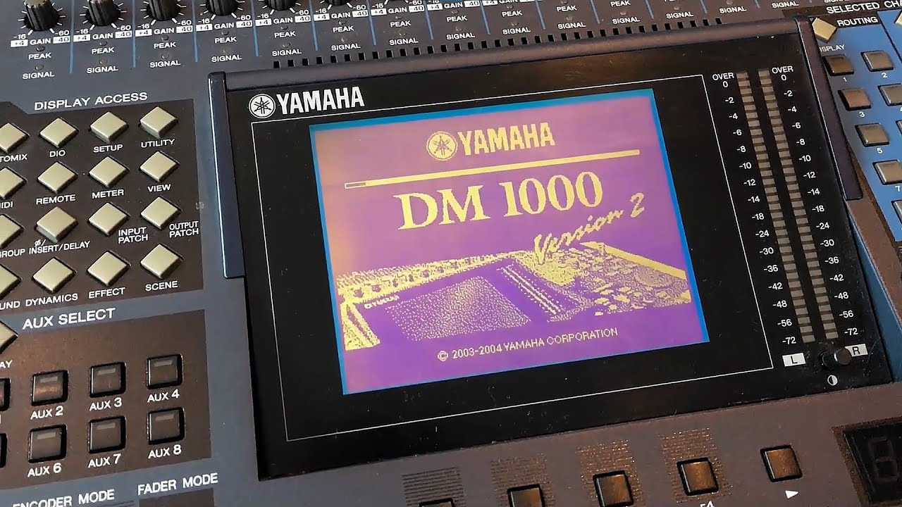 YAMAHA DM1000 LCD Replacement - YouTube