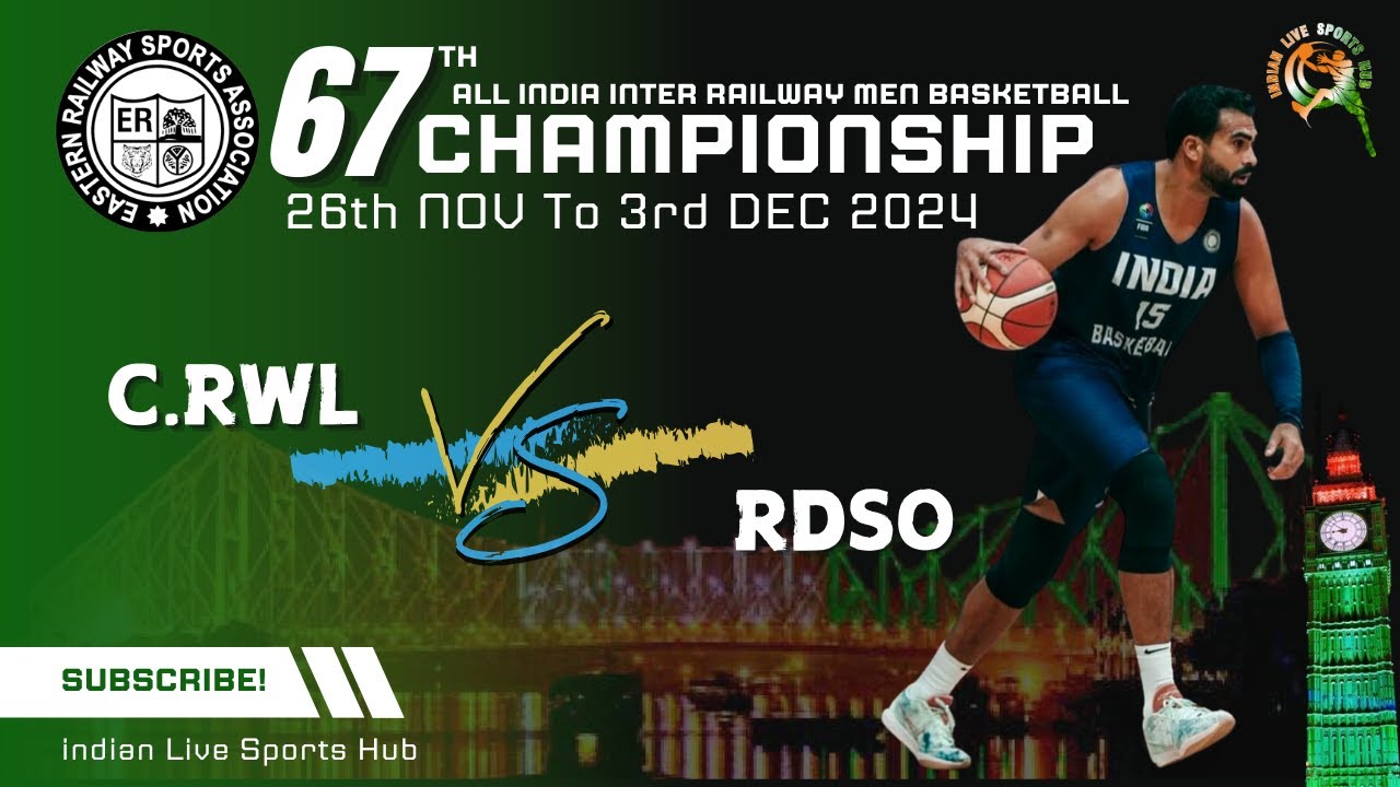 LIVE 🔴 || CR VS RDSO || 67th ALL INDIA INTER RAILWAY MEN BASKETBALL ...