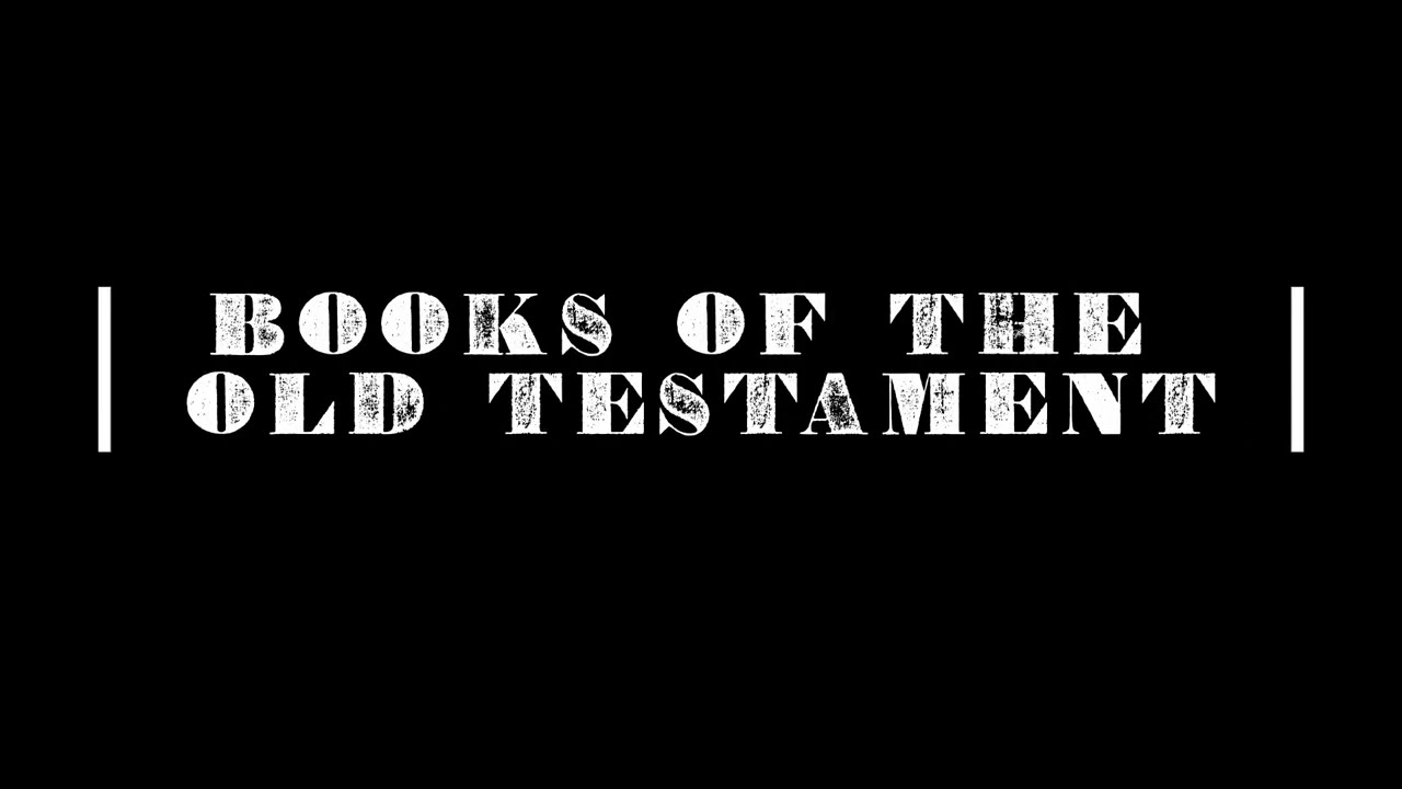 Books of the Old Testament Song - YouTube