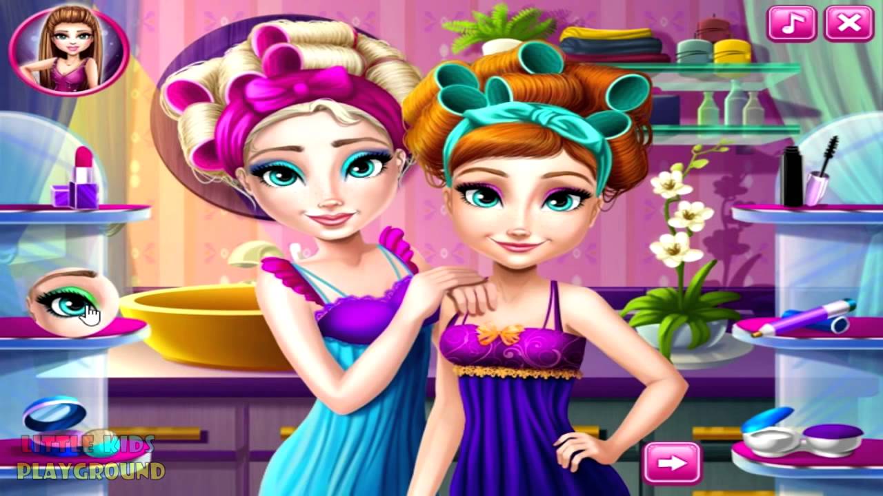 Frozen College Real Makeover Princesses Elsa and Anna Makeover Games ...
