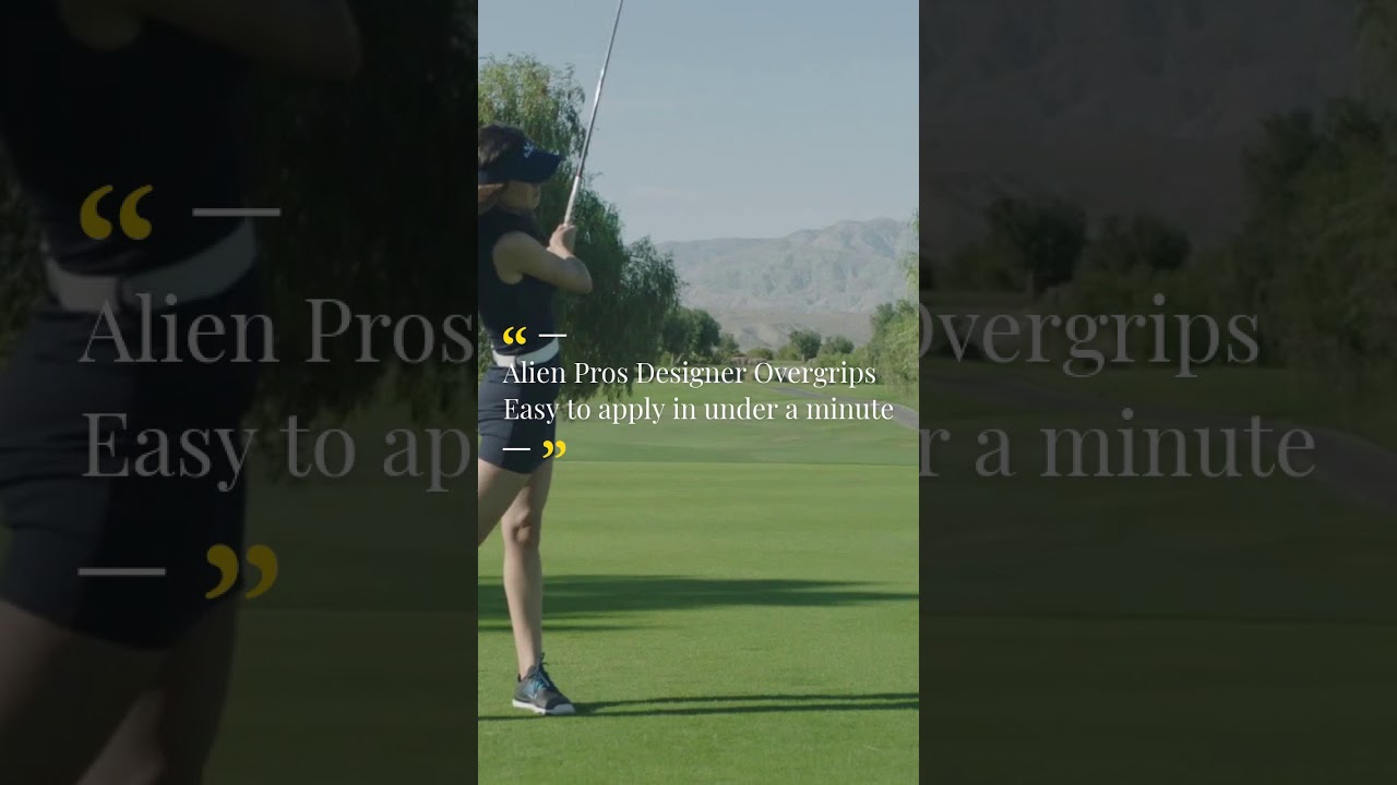 Alien Pros Designer Golf Grips for all ages (Narrow) - YouTube