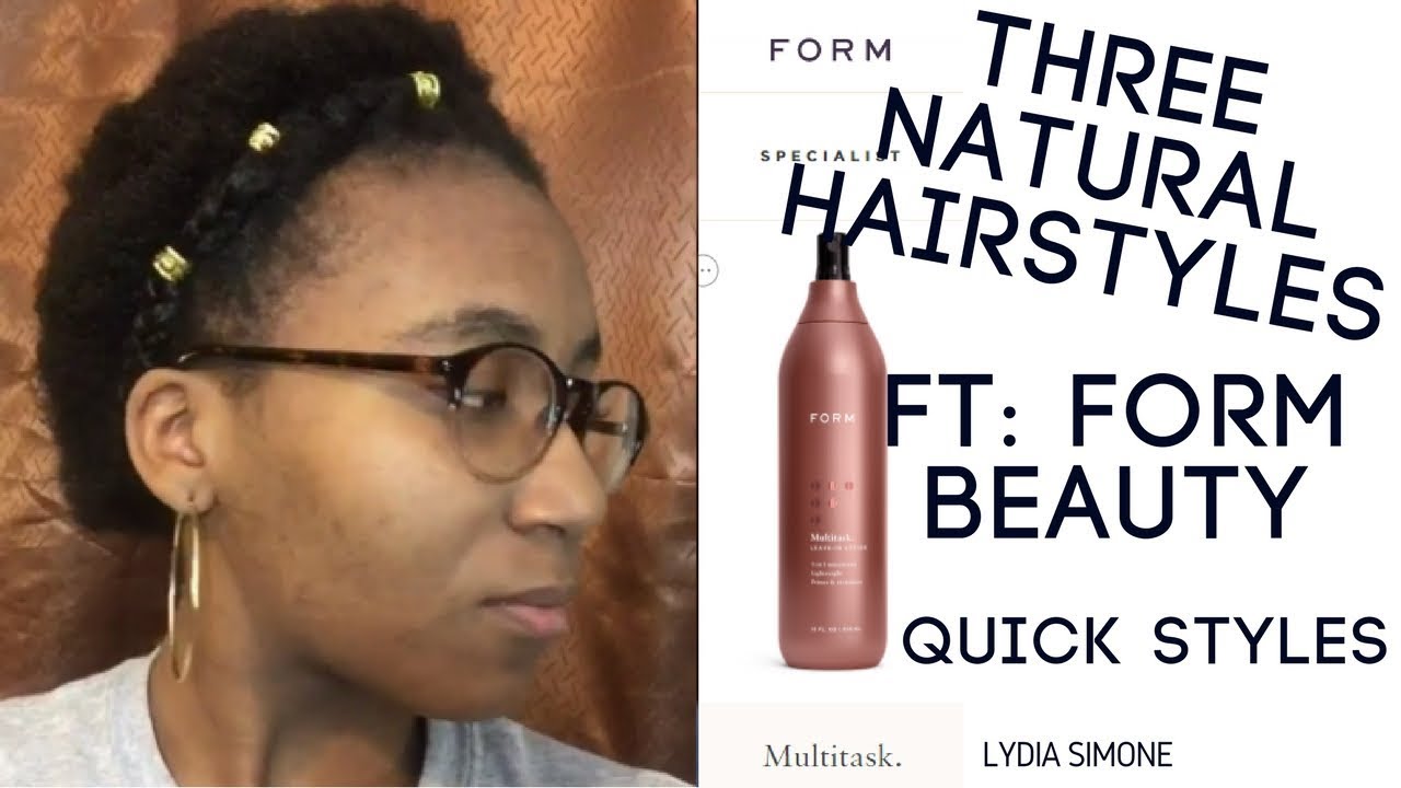 NATURAL HAIRSTYLES WITH FORM BEAUTY - YouTube
