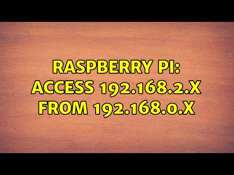 Raspberry Pi: Access 192.168.2.x from 192.168.0.x - YouTube