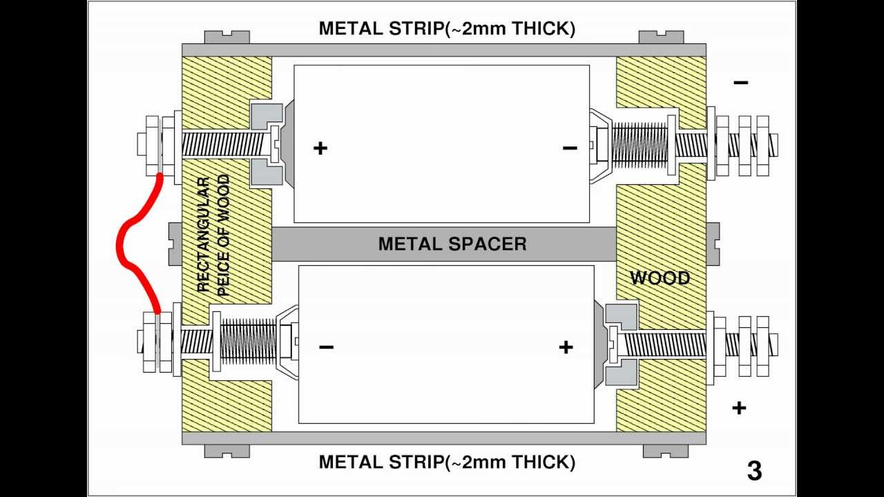How to make a Cylindrical Cell Battery Holder / Battery Holder - YouTube