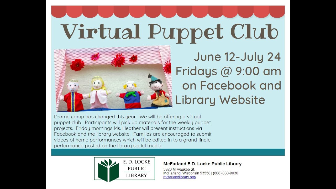 Virtual Puppet Club Week 6: Marionette - YouTube