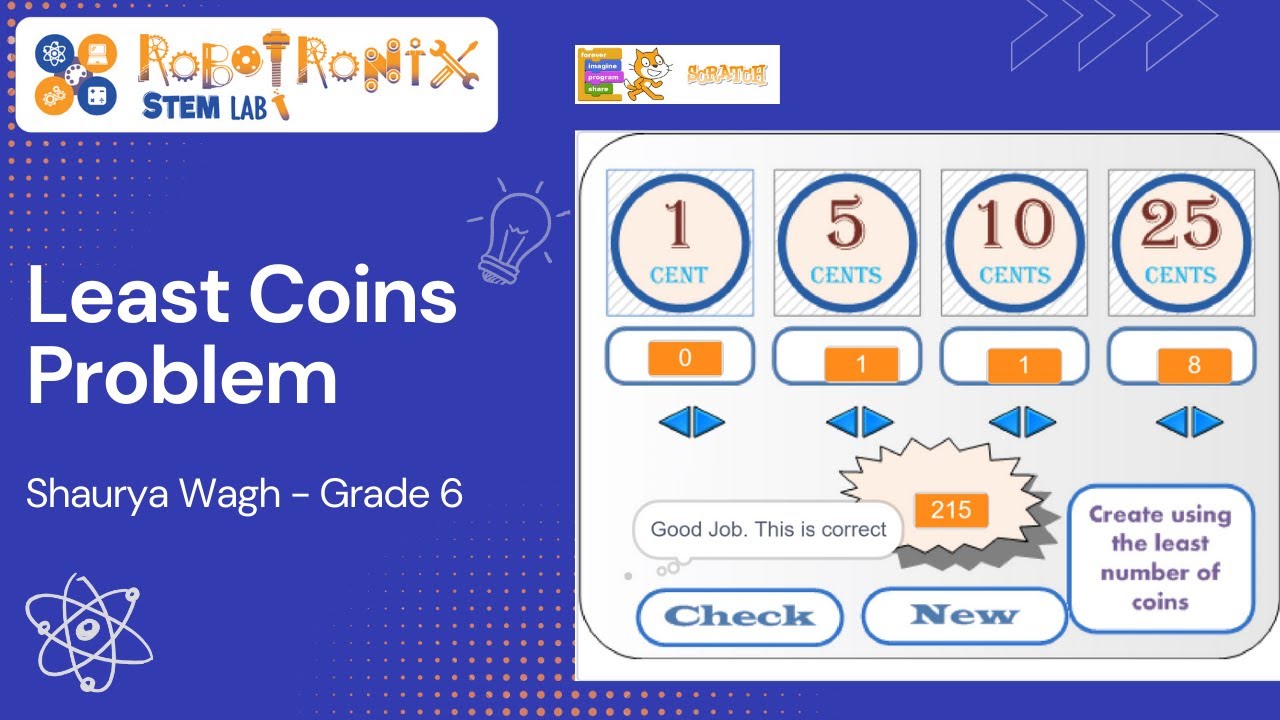 Match the Amount Puzzle using Least number of Coins - Explained by ...