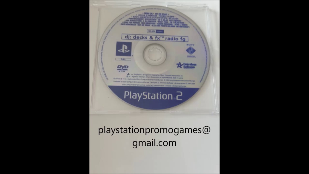 DJ: Decks & FX Radio FG PS2 Promo Game Copy - YouTube