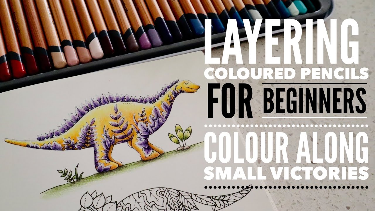 LAYERING | How to get the most out of your coloured pencils | # ...