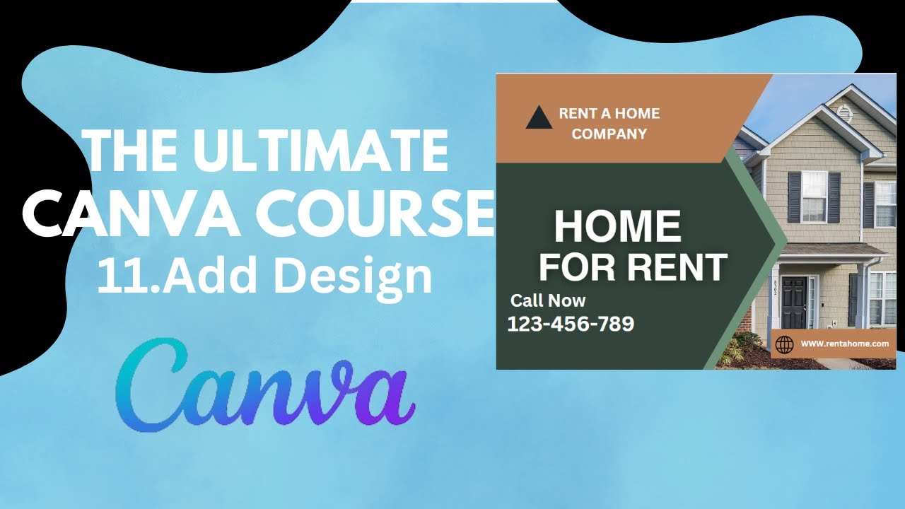 How To Design an Eye-Catching House for Rent Brochure || Day 11 ...