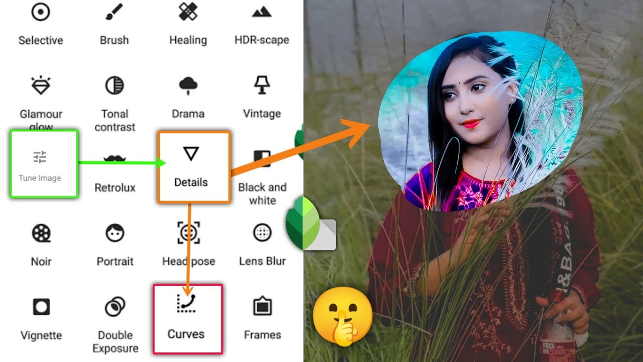 snapseed background change photo editing tricks | snapseed face smooth photo edit tutorial - YouTube