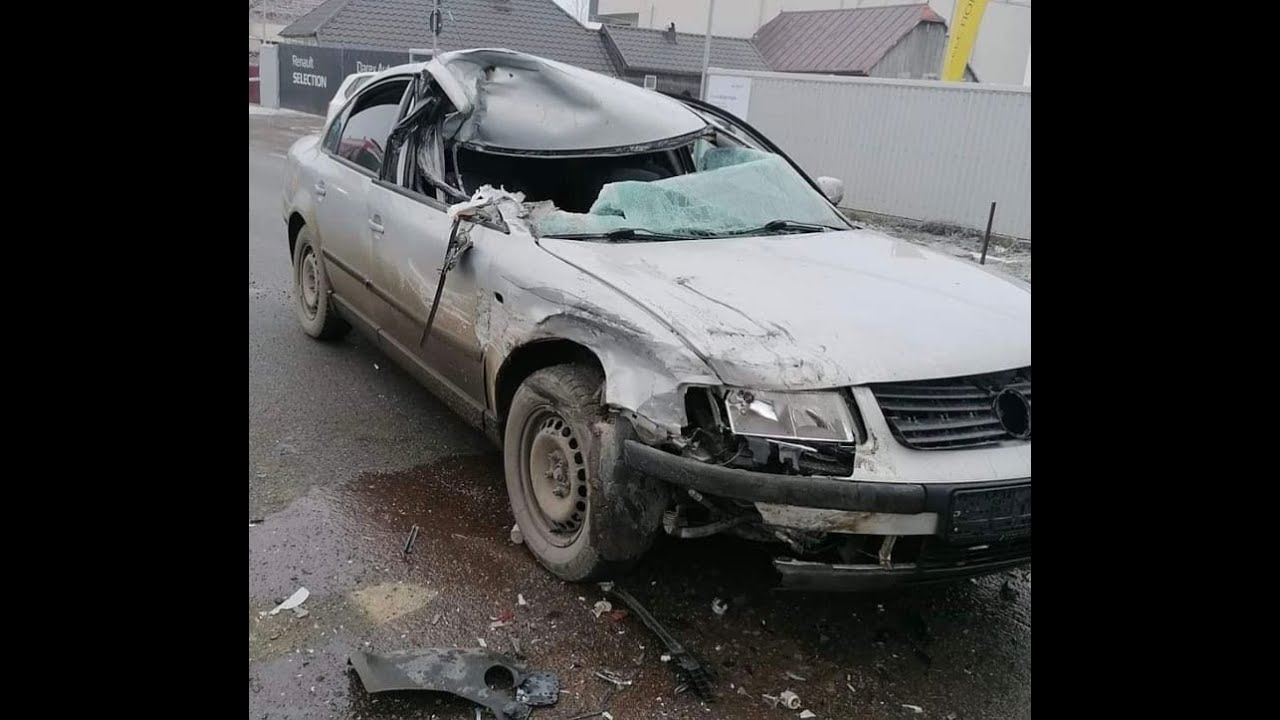 Accident cu pasat B5.A fost dus cu platforma la service. Beamngdrive ...