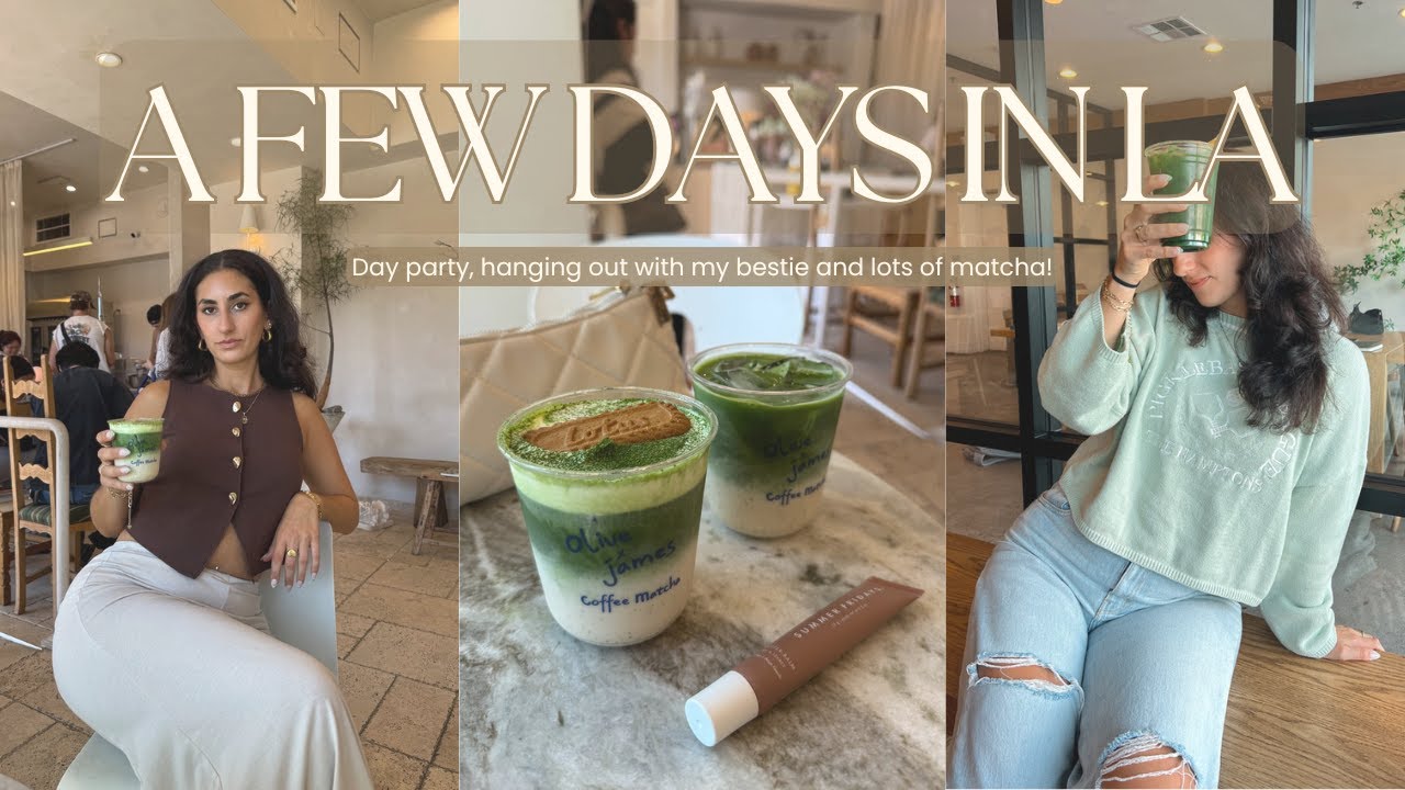 A Few Days in LA 🌴 Trying different matcha spots, Link Up Day Party and ...
